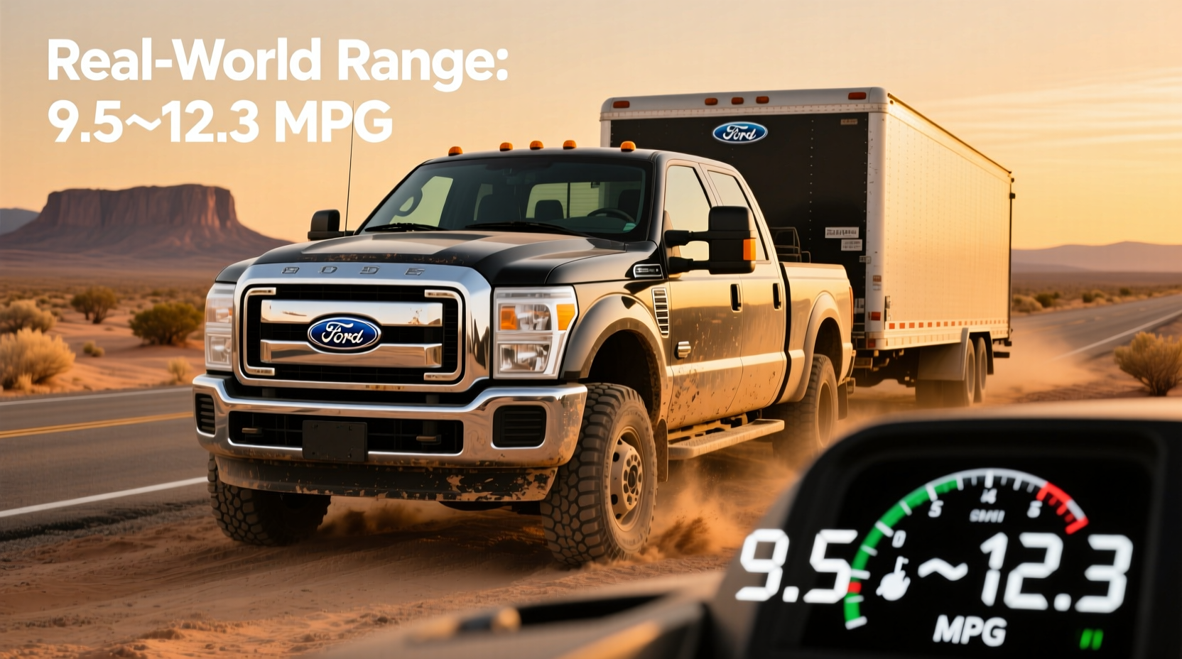 2017 F250 Diesel Towing MPG: 9.5–12.3 MPG Real-World Range