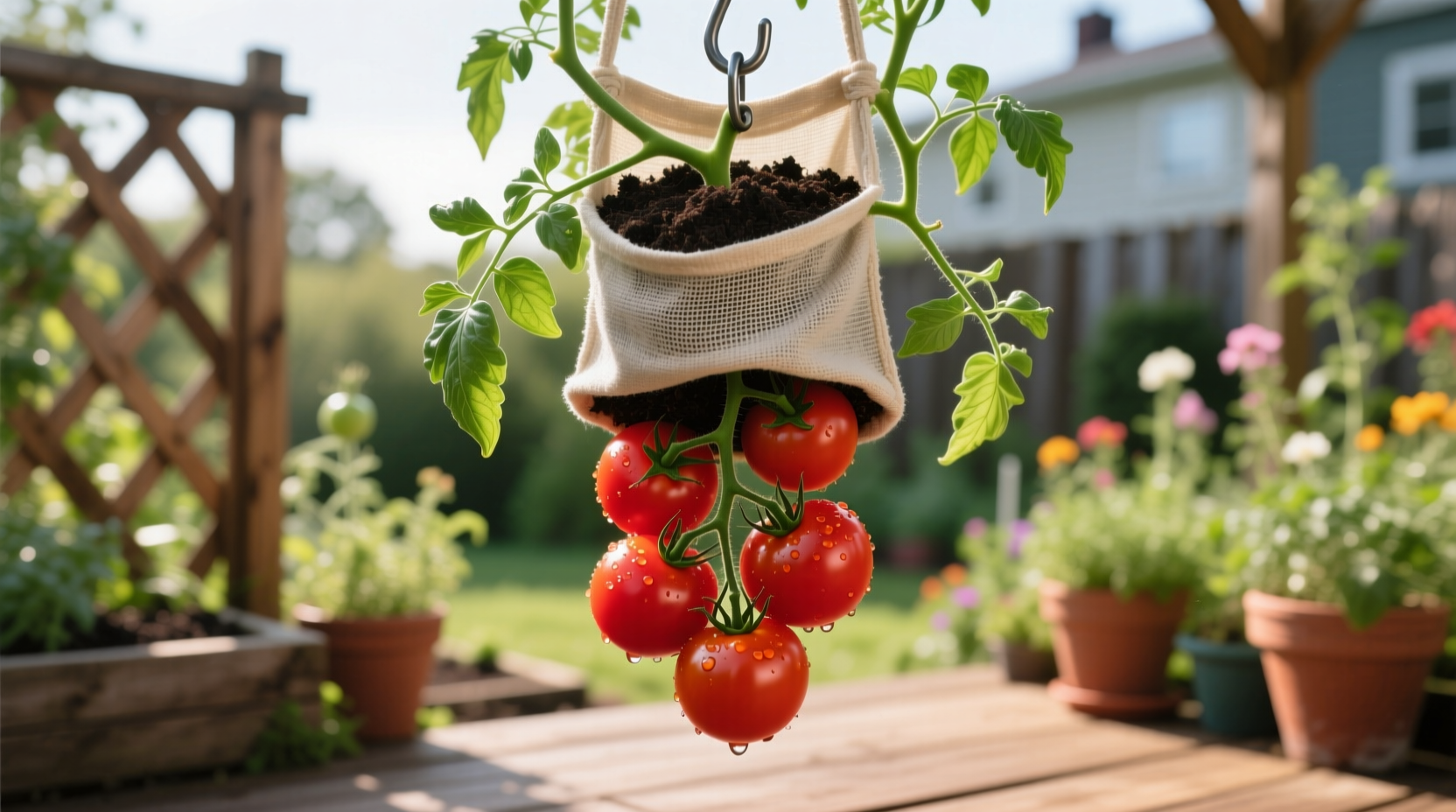Topsy Turvy Tomato Planter: Space-Saving Setup and Reality Check