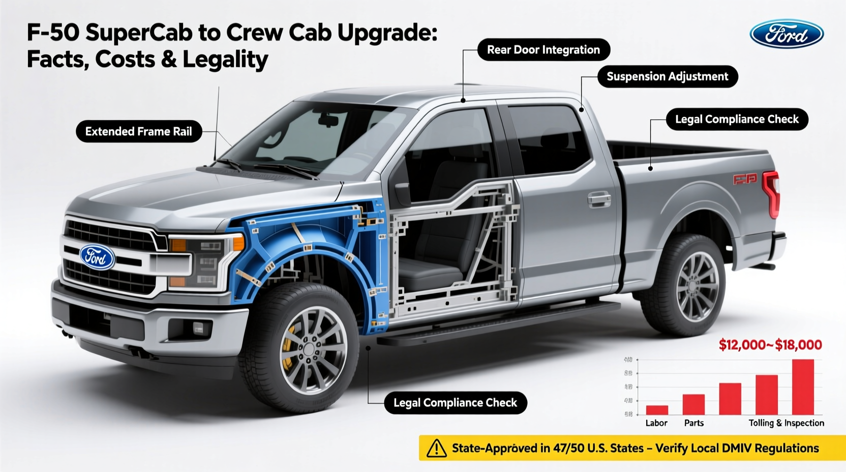 F-150 SuperCab to Crew Cab Upgrade: Facts, Costs & Legality