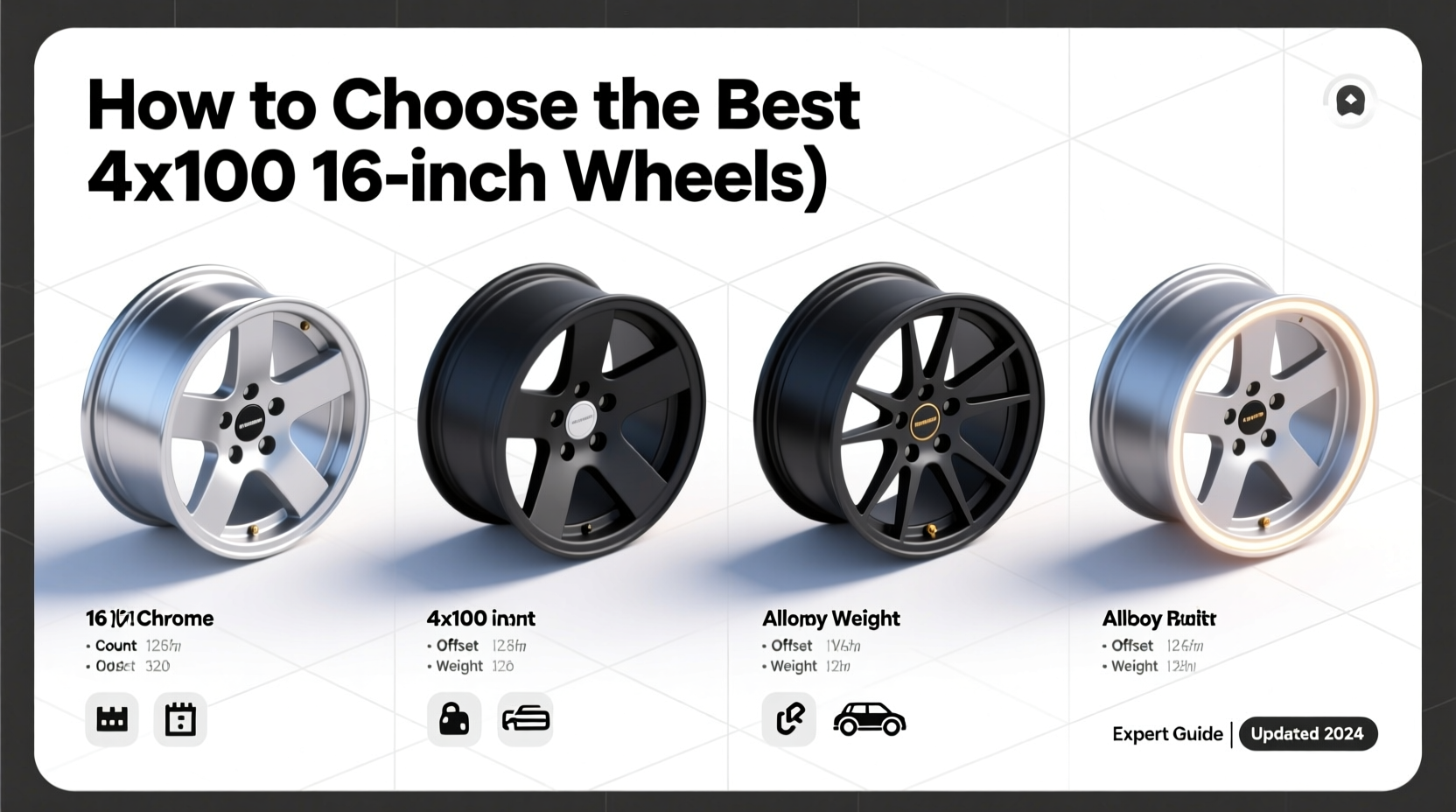 How to Choose 4x100 16 Inch Wheels: A Complete Buying Guide