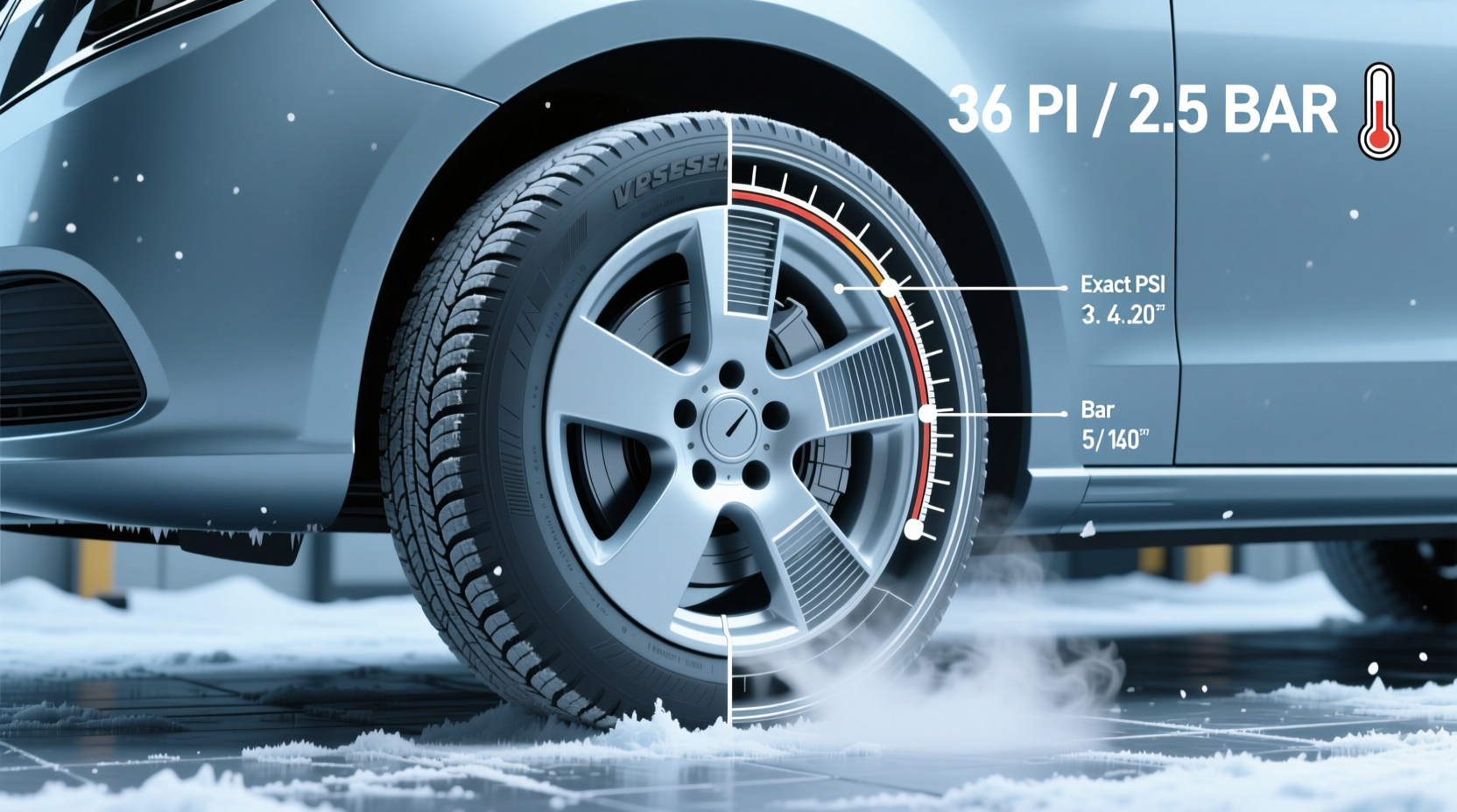 V-Class Winter Tire Pressure: Exact PSI/Bar Settings
