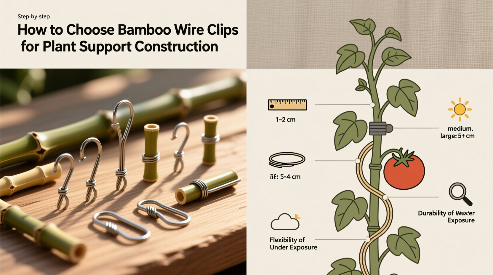 How to Choose Bamboo Wire Clips for Plant Support Construction
