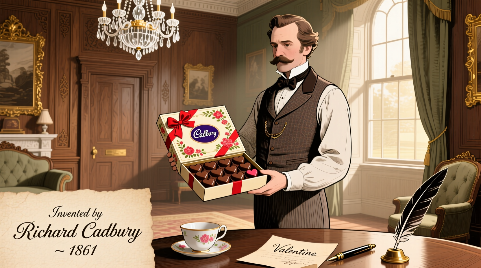 Richard Cadbury Invented Valentine's Chocolate Gifts