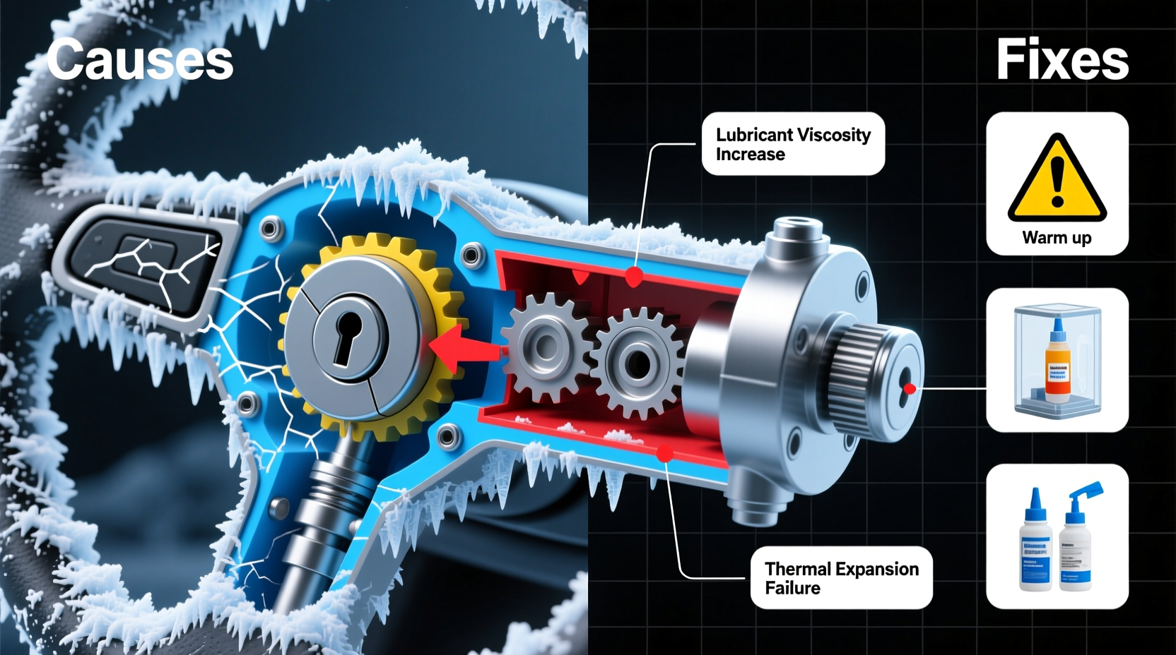 Steering Lock Cold Weather Failure: Causes & Fixes