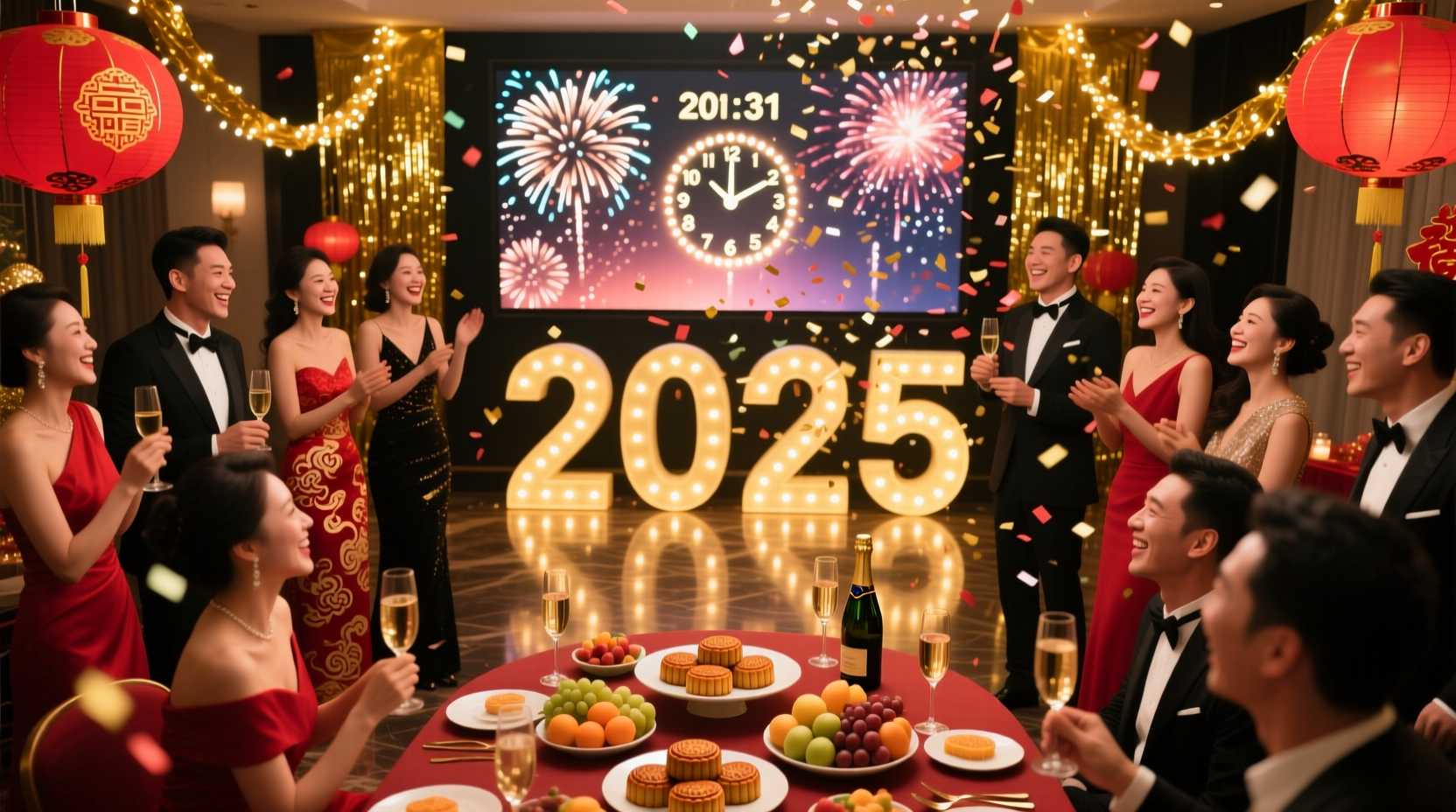 A New Year Party Is Held on December 31st