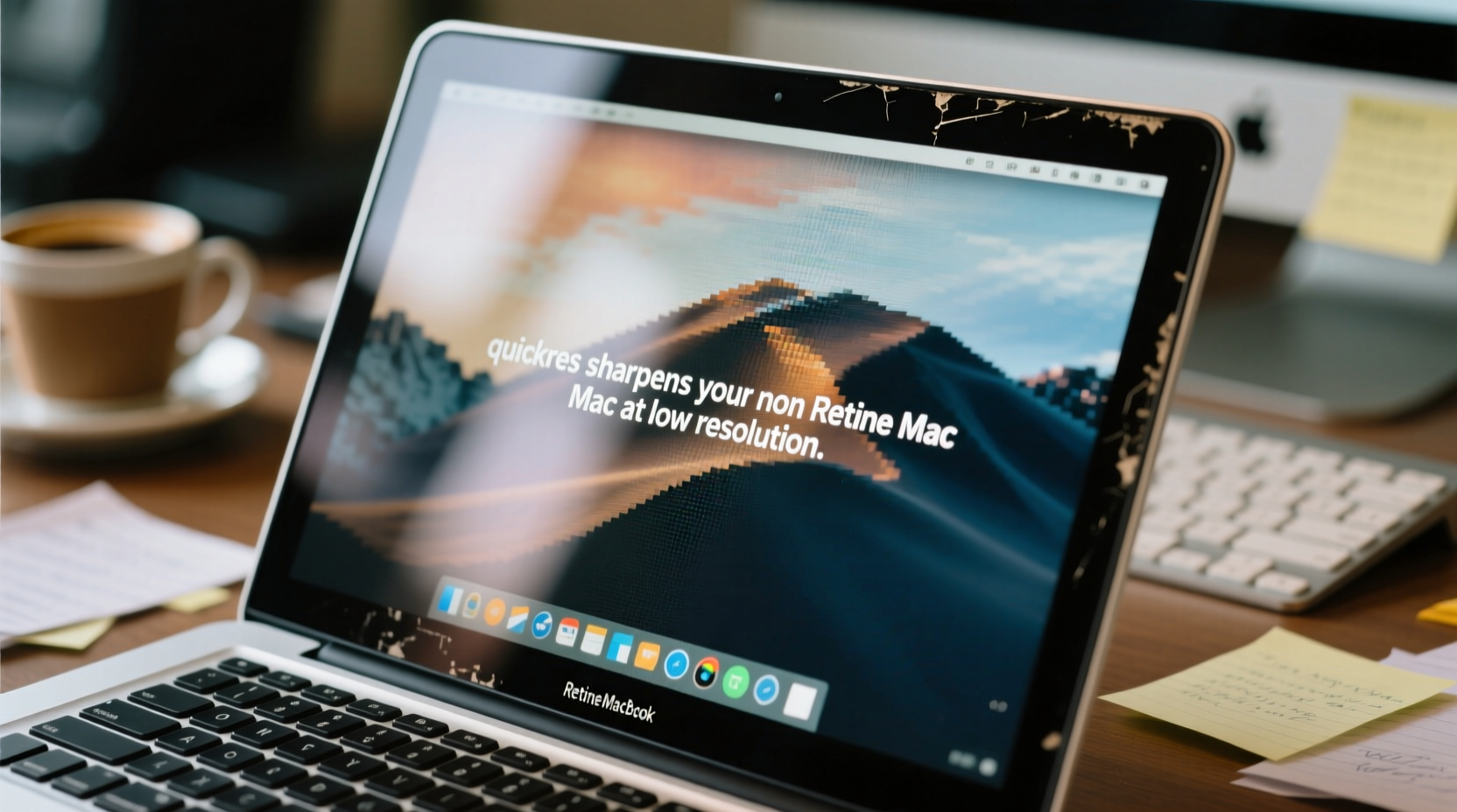 QuickRes sharpens your non-Retina Mac at low resolution