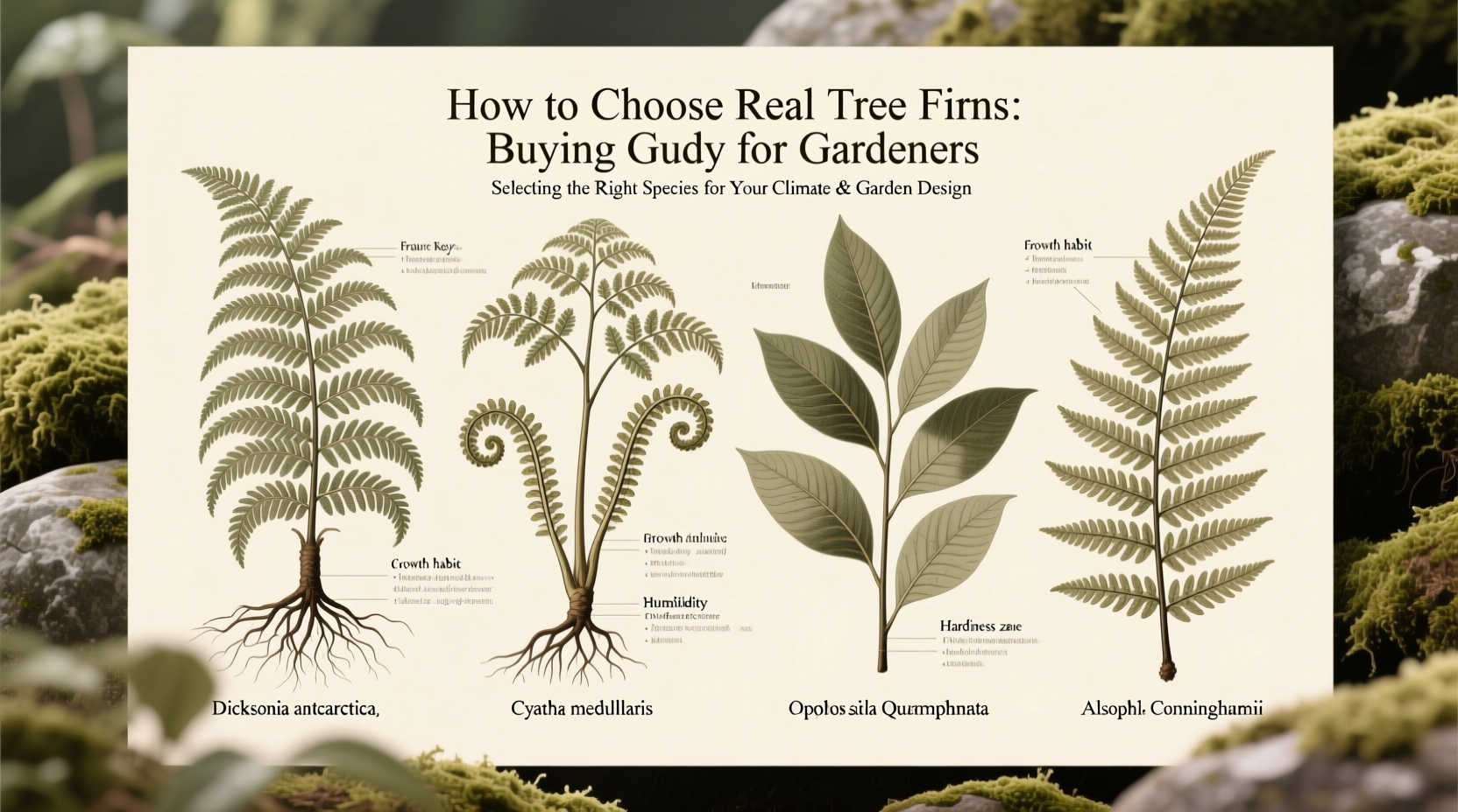 How to Choose Real Tree Ferns: Buying Guide for Gardeners