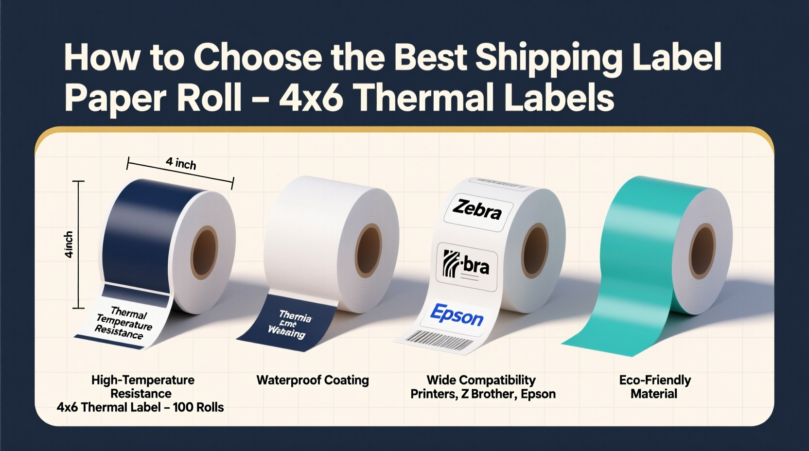 How to Choose the Best Shipping Label Paper Roll 4x6 Thermal Labels