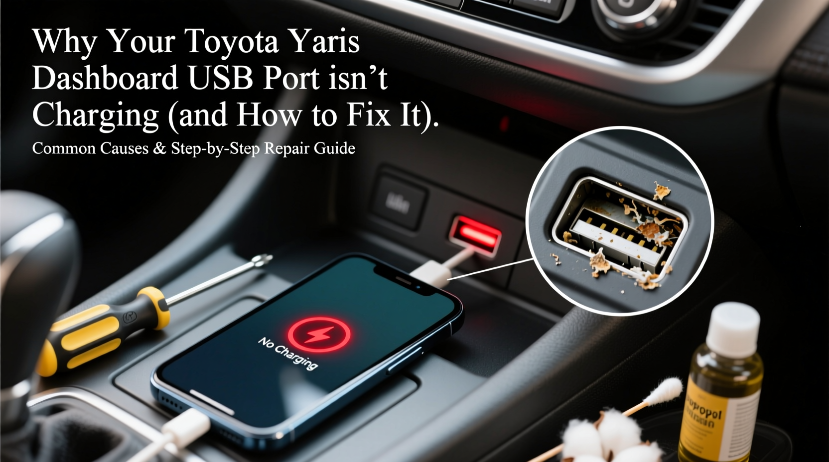 Why Your Toyota Yaris Dashboard USB Port Isn’t Charging (and How to Fix It)