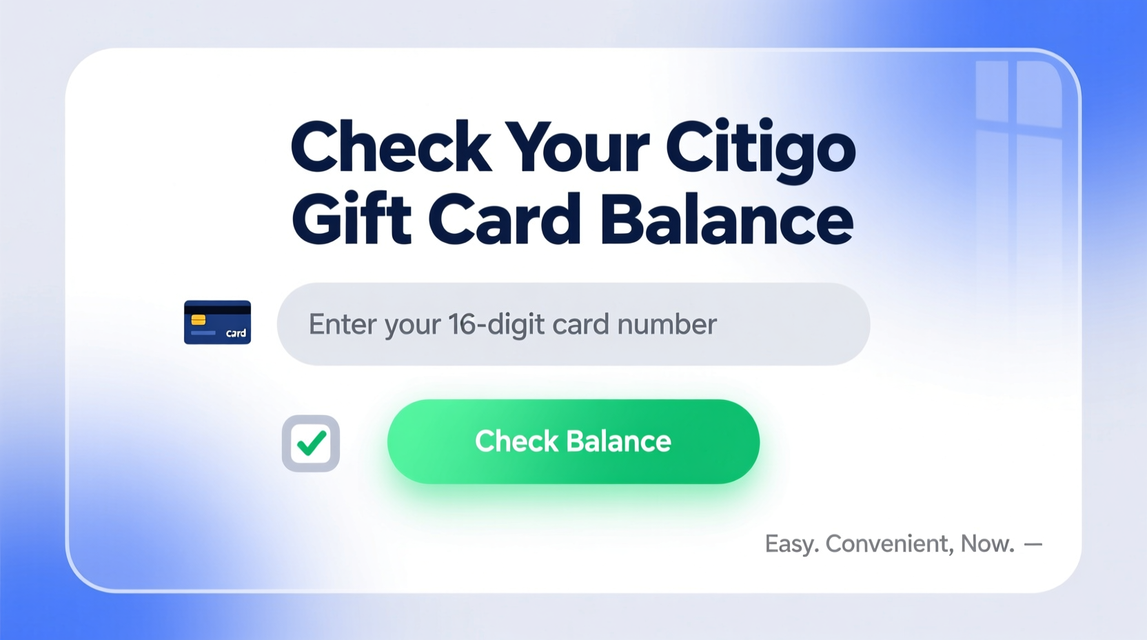 Check Your Citgo Gift Card Balance Easily Conveniently Now