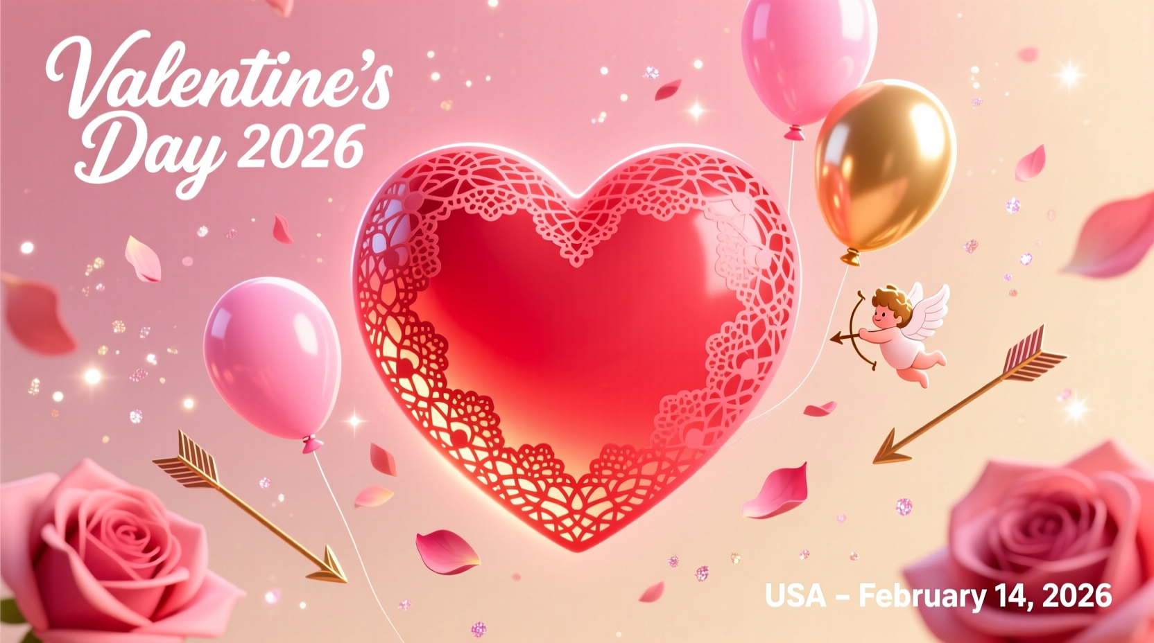 Valentine's Day 2026 USA: February 14, 2026