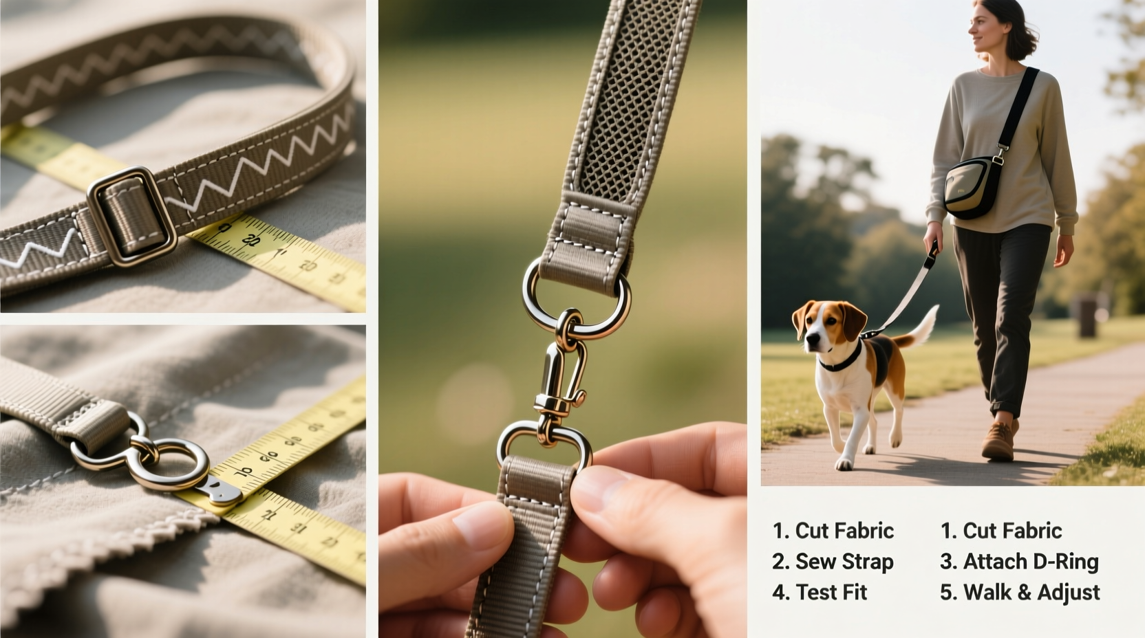 Step By Step Guide To Crafting A Comfortable Cross Body Dog Leash For ...