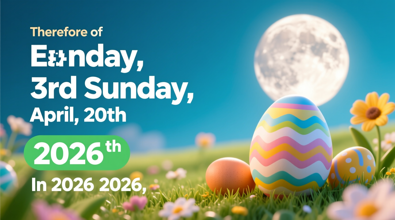 Is Easter on the 3rd Sunday of April in 2026?