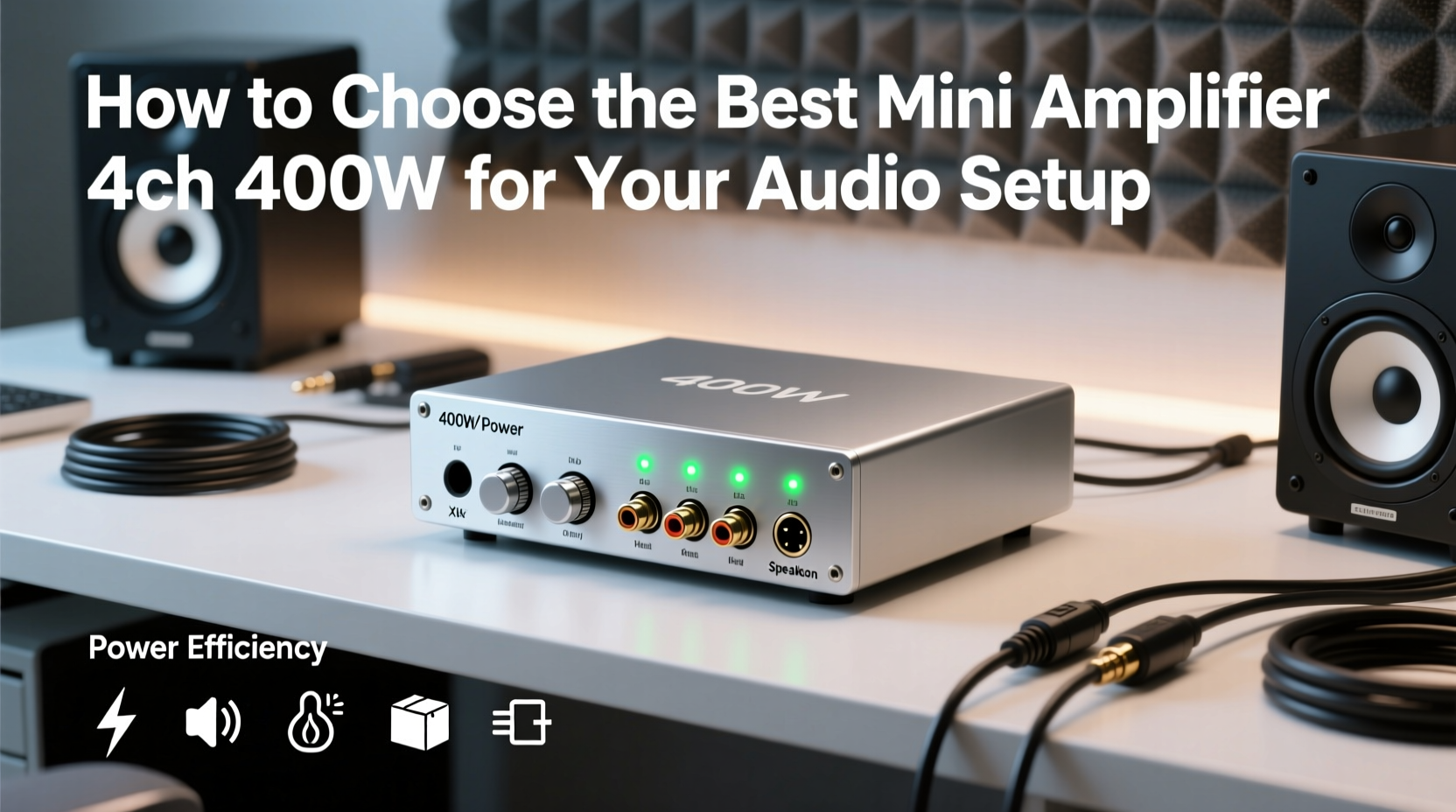 How to Choose the Best Mini Amplifier 4ch 400W for Your Audio Setup