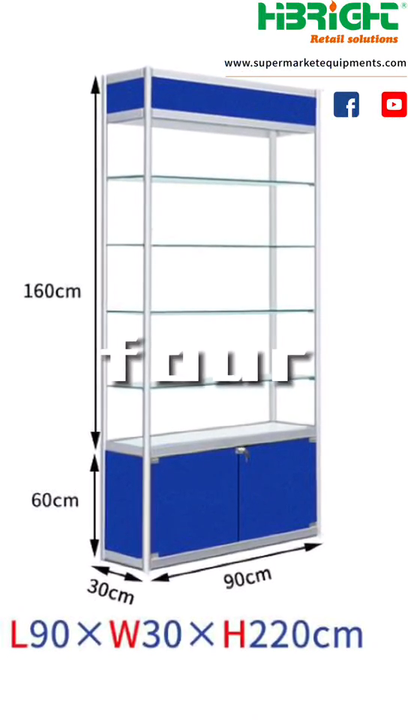 Rack Drug - Durable Metal Shelving for Pharmacy Retail