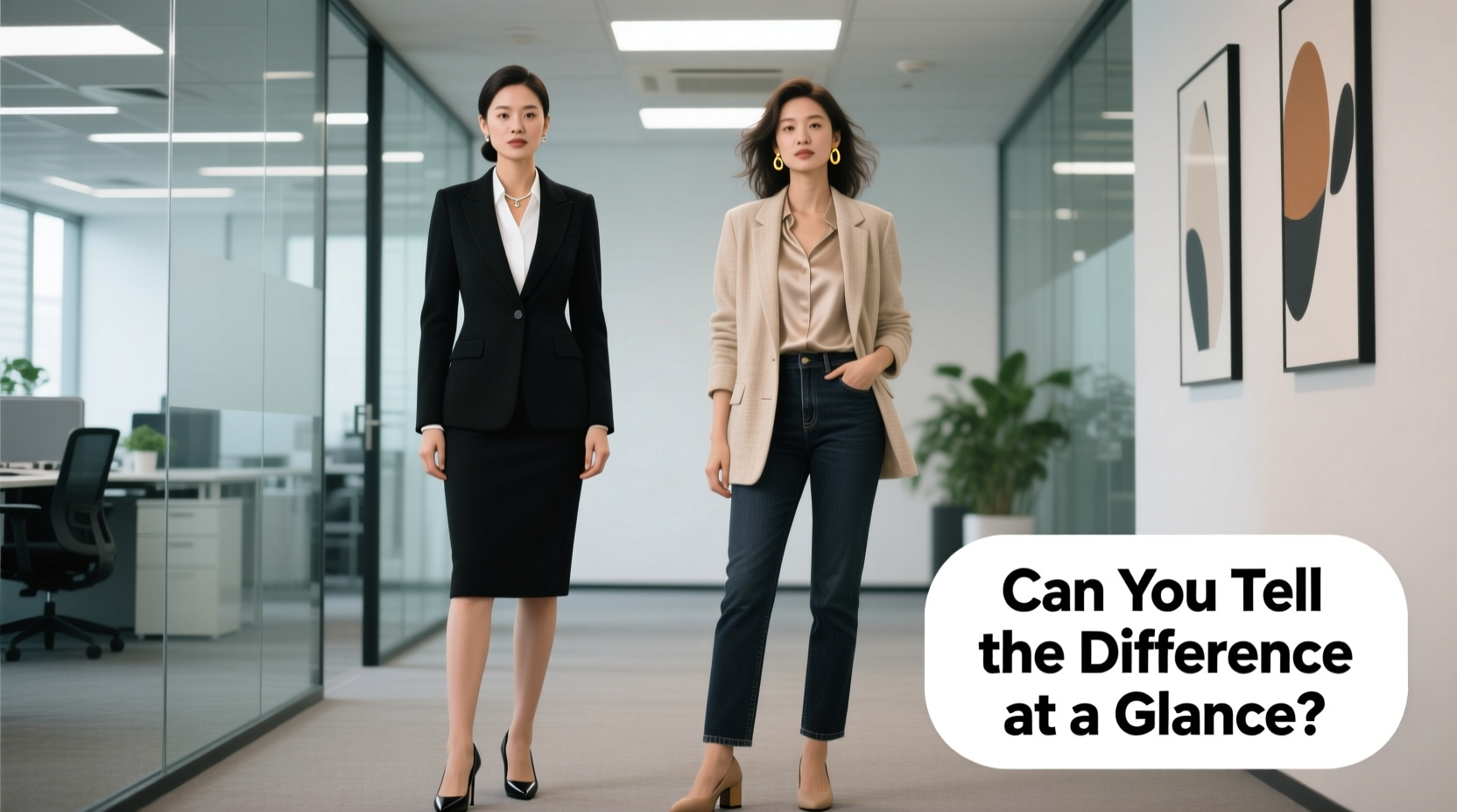 Office Lady Suit Vs Business Casual Can You Really Tell The Difference ...