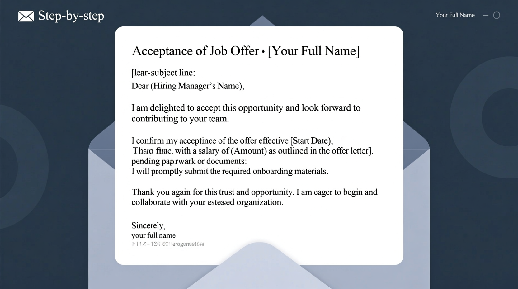 Crafting A Professional And Polite Job Offer Acceptance Email Step By Step Guide