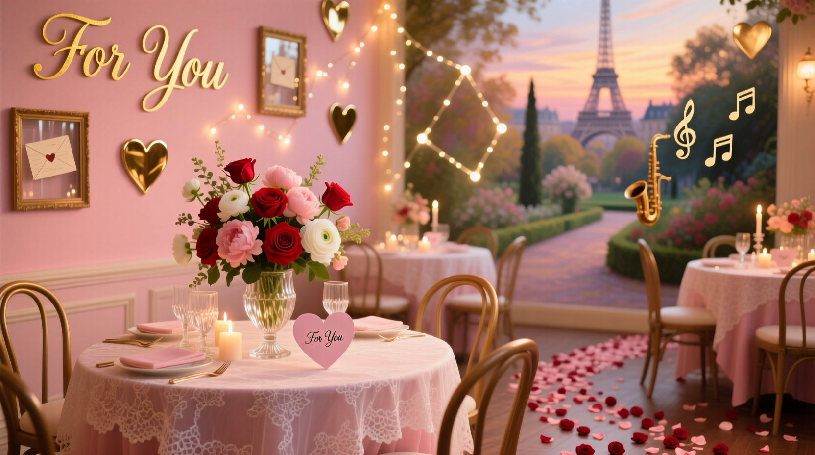 How to Decorate a Restaurant for Valentine's Day