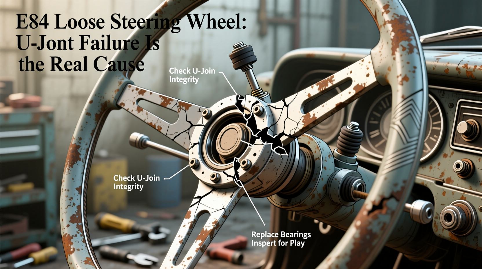 E84 Loose Steering Wheel: U-Joint Failure Is the Real Cause