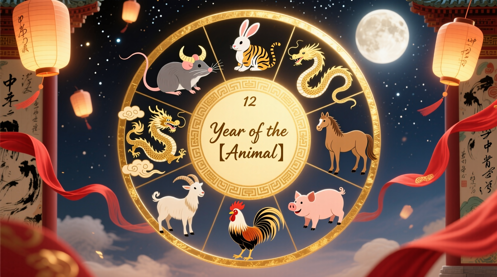 The 12 Chinese New Year Animals in the Zodiac Cycle
