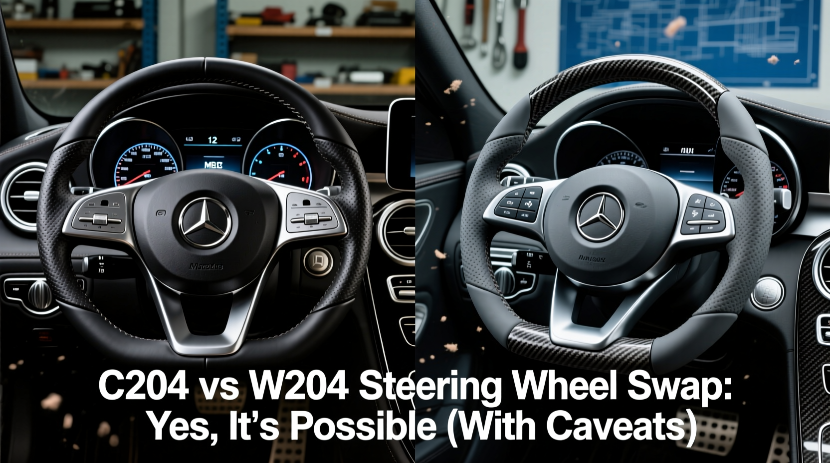 C204 vs W204 Steering Wheel Swap: Yes, It’s Possible (With Caveats)