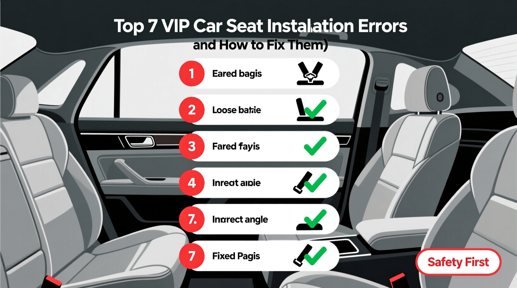 Top 7 VIP Car Seat Installation Errors (and How to Fix Them)