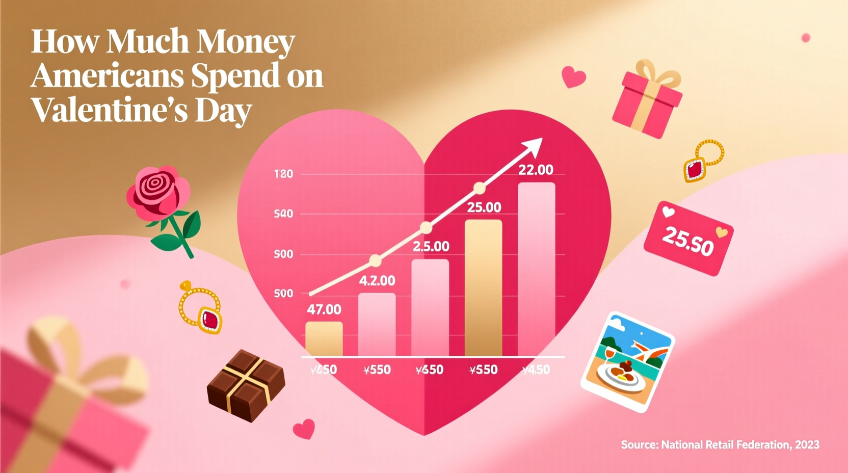 How Much Money Americans Spend on Valentine's Day
