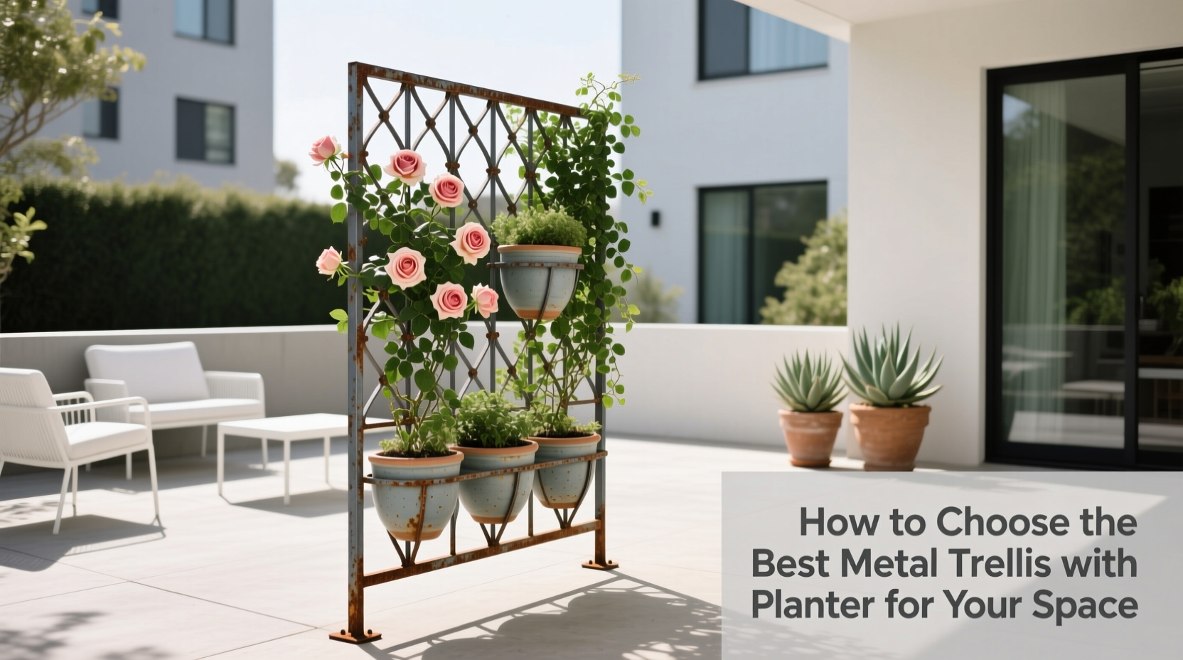 How to Choose the Best Metal Trellis with Planter for Your Space