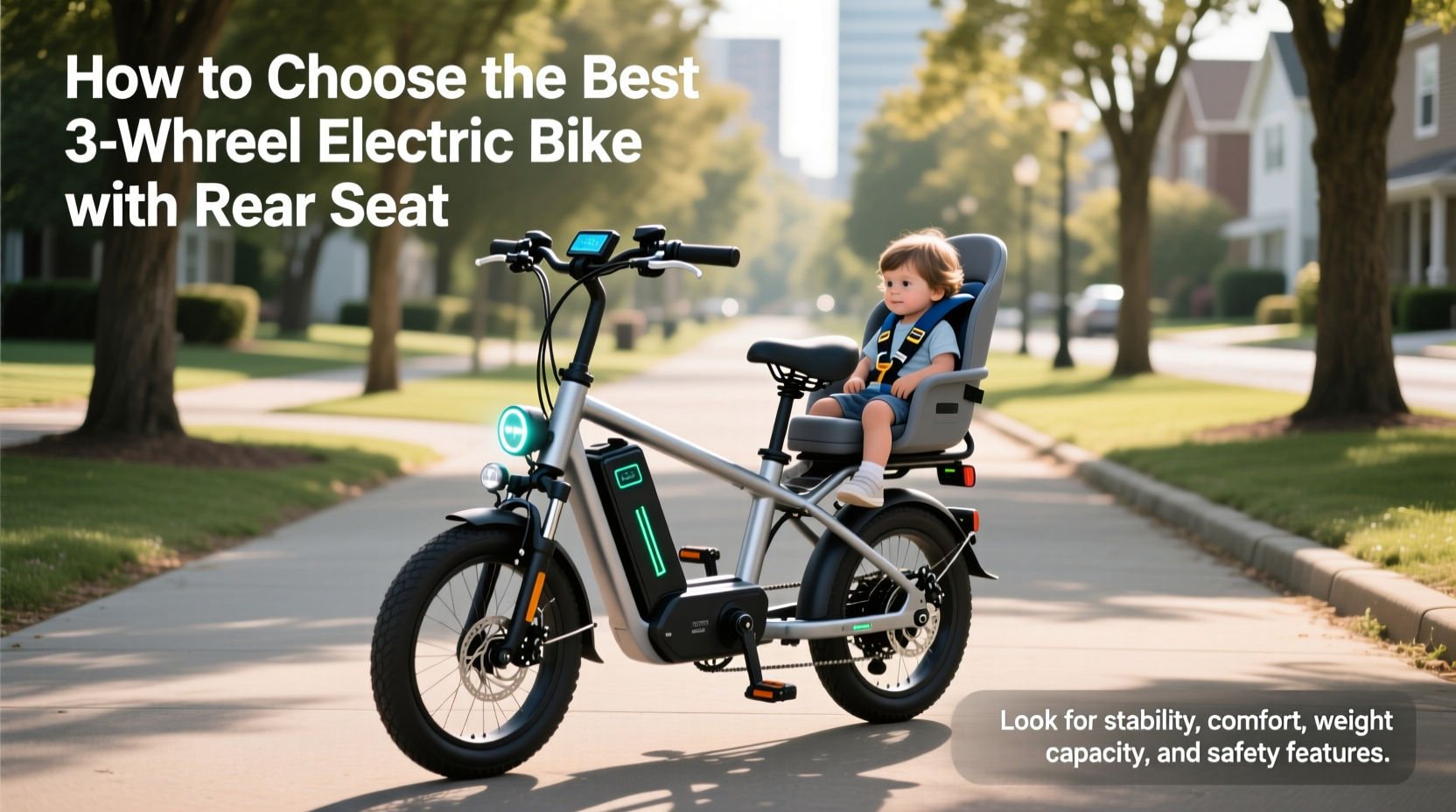 How to Choose the Best 3 Wheel Electric Bike with Rear Seat