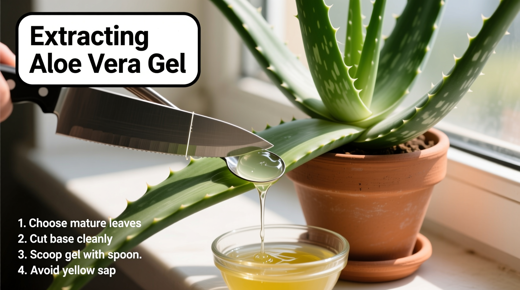 How to Extract Aloe Vera Gel from Plant