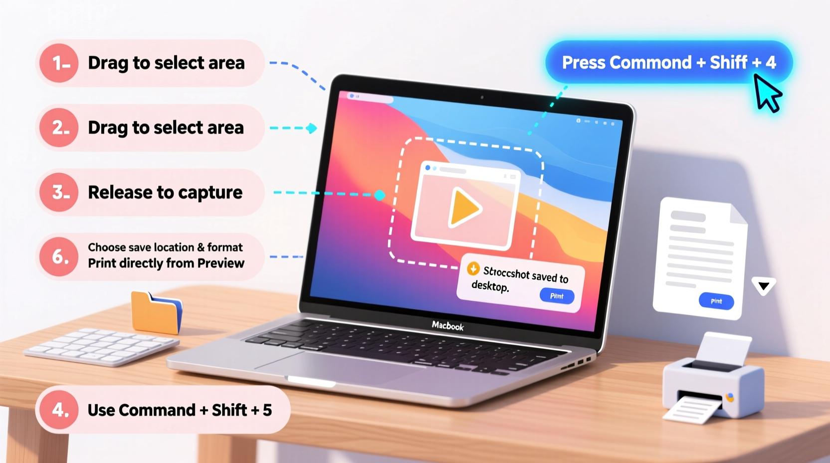 How To Easily Capture And Print Screenshots On Your Macbook A Step By ...
