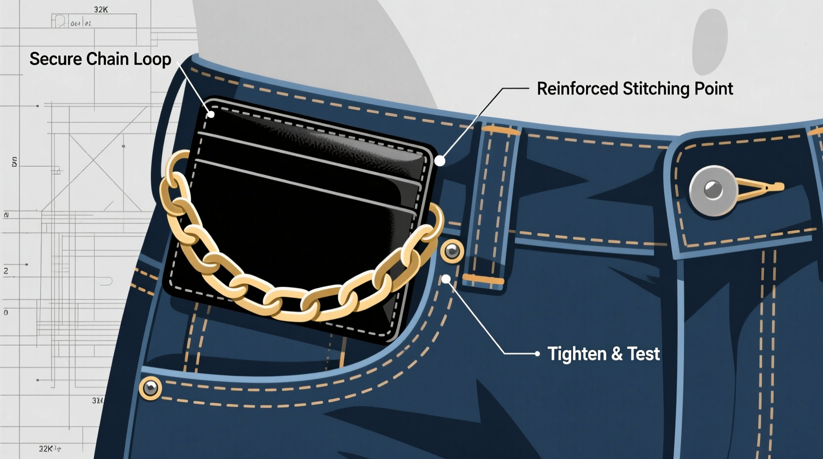 The Ultimate Guide To Securely Attaching A Wallet Chain To Your Jeans