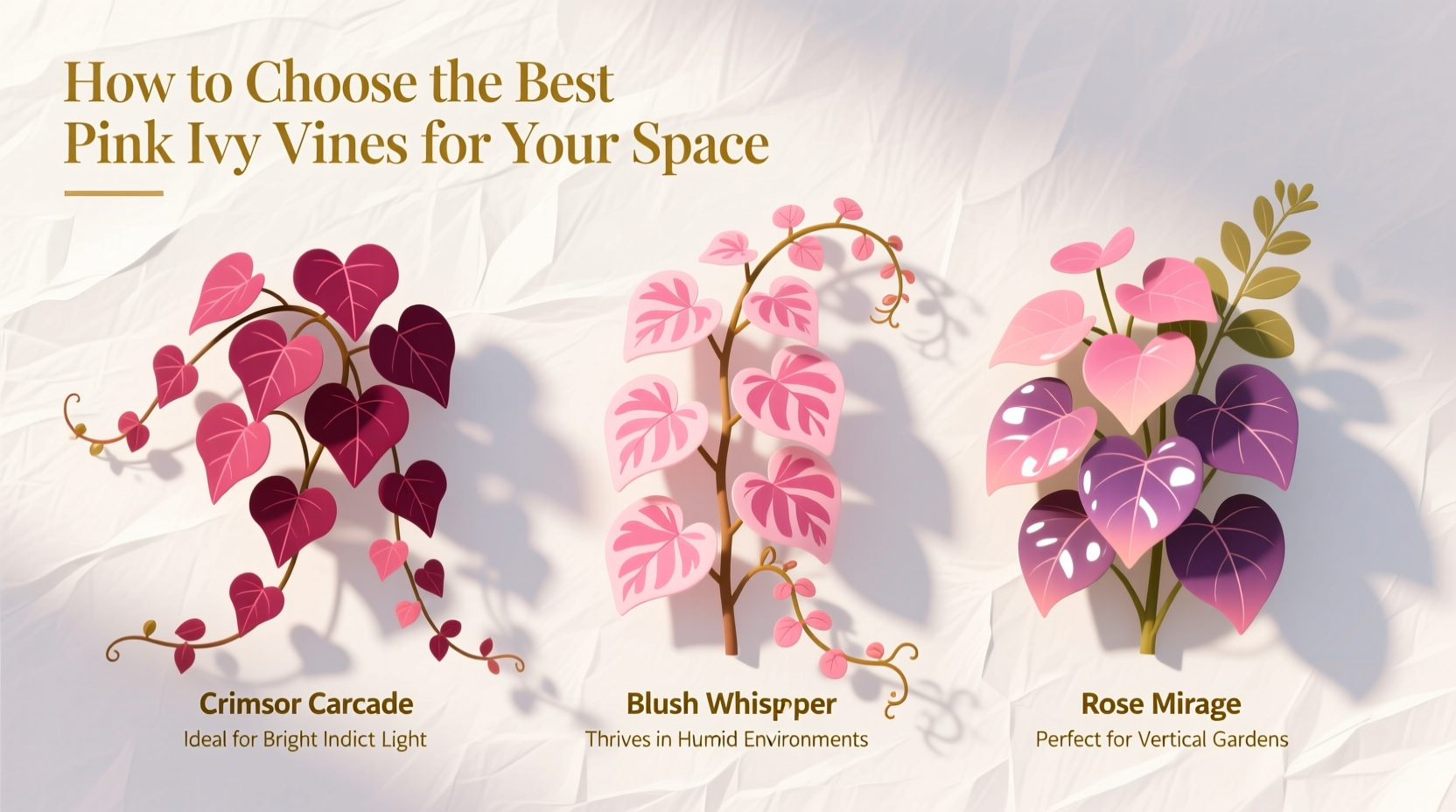 How to Choose the Best Pink Ivy Vines for Your Space