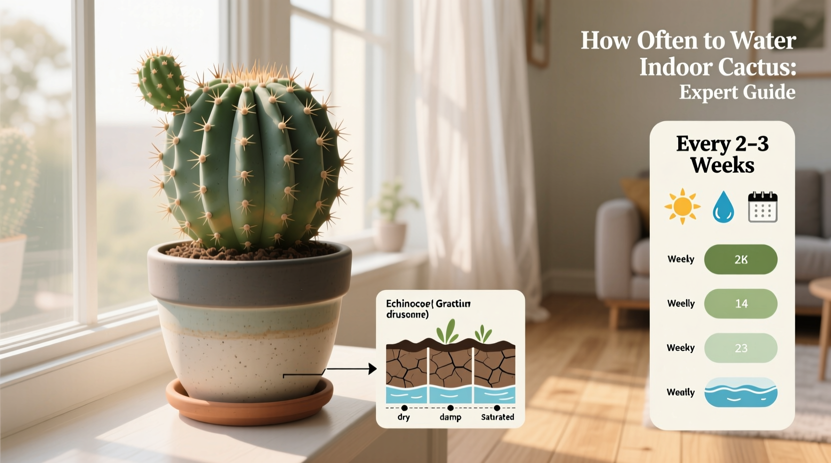 How Often to Water Indoor Cactus: Expert Guide