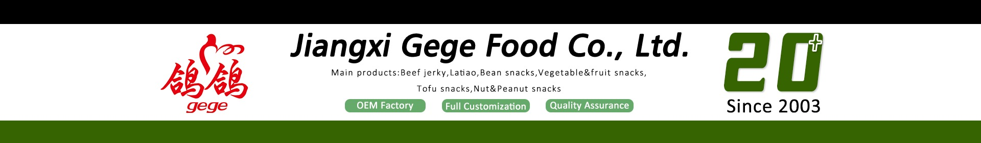 Company Overview - Jiangxi Gege Food Co., Ltd.