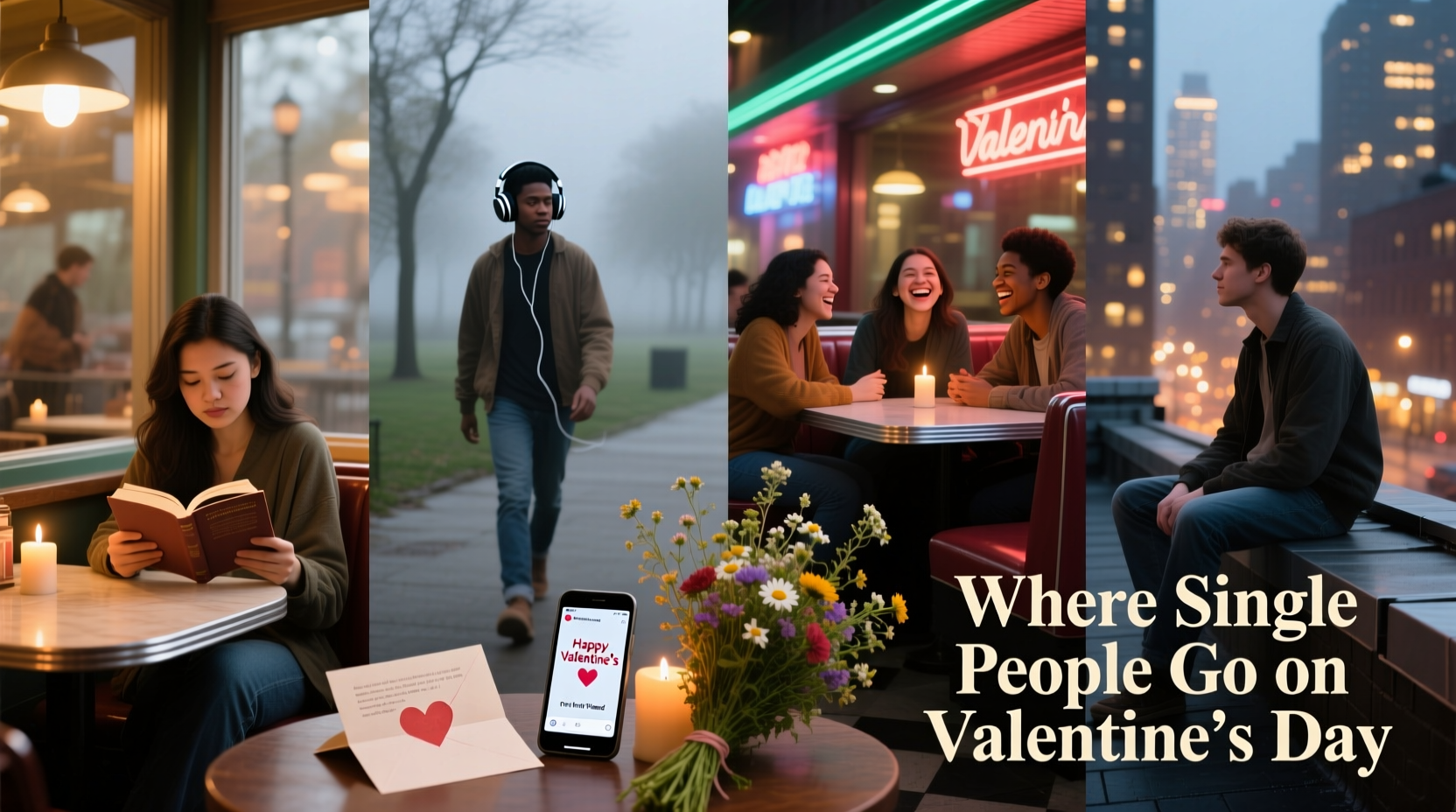 Where Single People Go on Valentine's Day