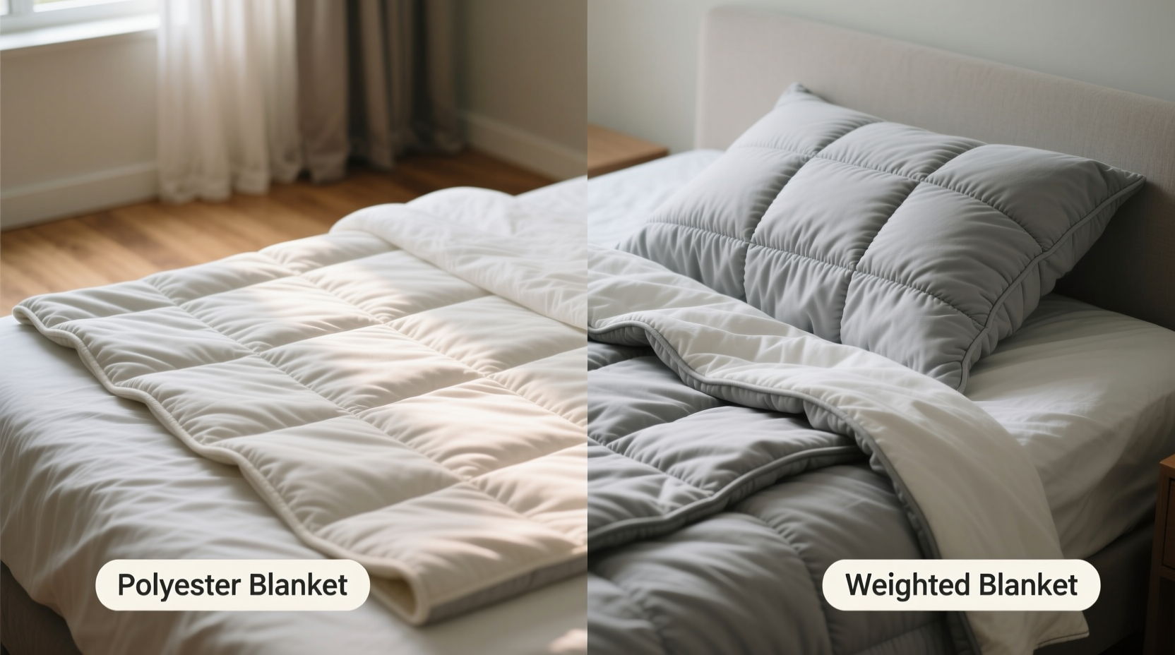 Polyester Blanket Vs Weighted Blanket Which One Actually Feels Better ...