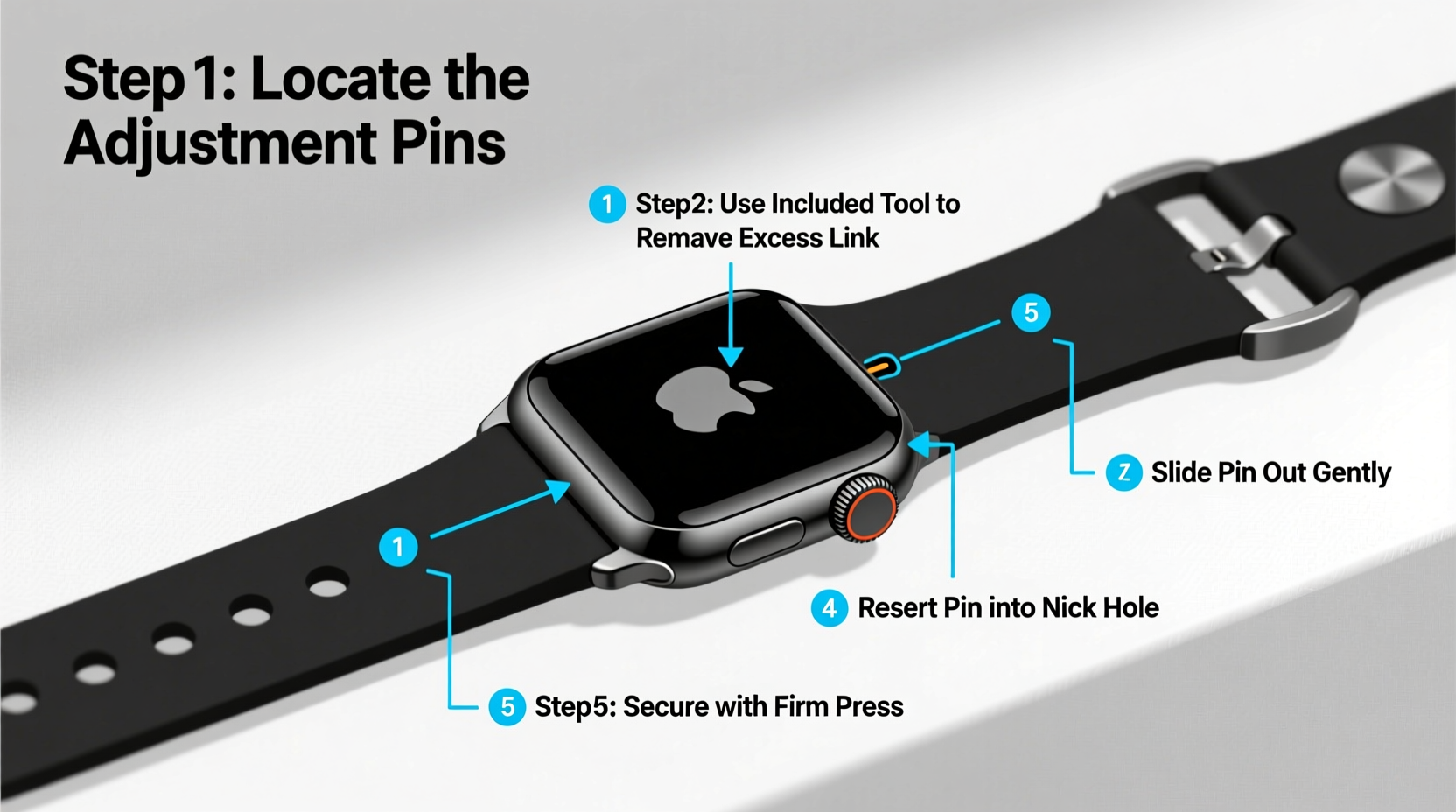 Step By Step Guide To Perfectly Adjusting The Size Of Your Metal Apple ...