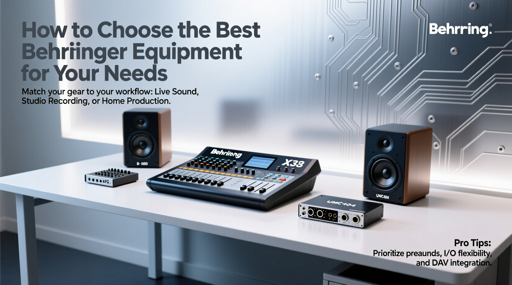 How to Choose the Best Behringer Equipment for Your Needs