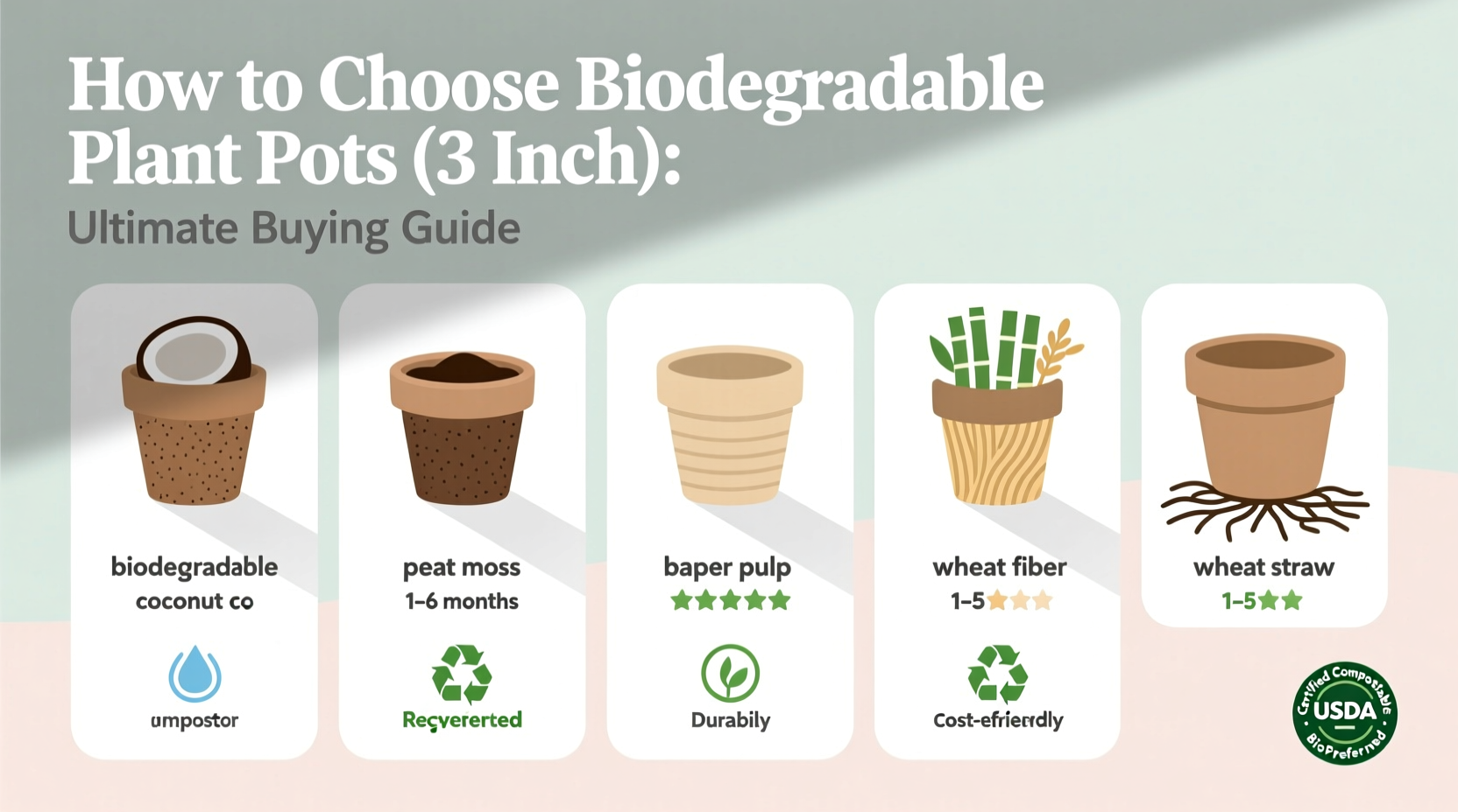 How to Choose Biodegradable Plant Pots 3 Inch: Ultimate Buying Guide