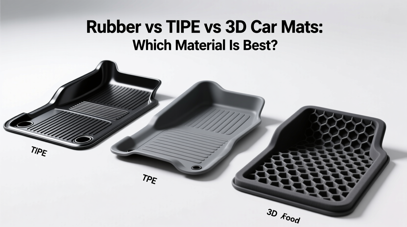 Rubber vs TPE vs 3D Car Mats: Which Material Is Best?