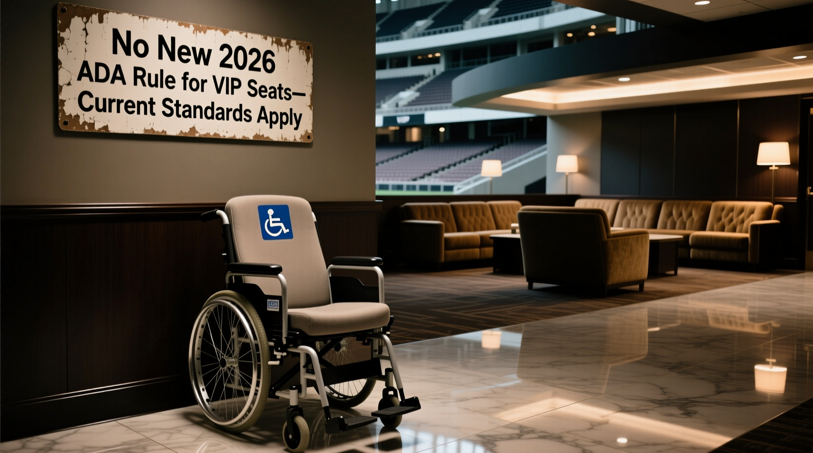 No New 2026 ADA Rule for VIP Seats—Current Standards Apply