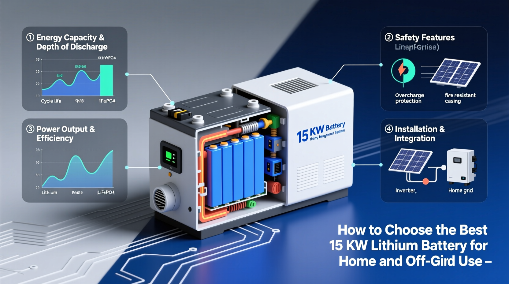 How to Choose the Best Lithium Battery 15 kW for Home and Off-Grid Use