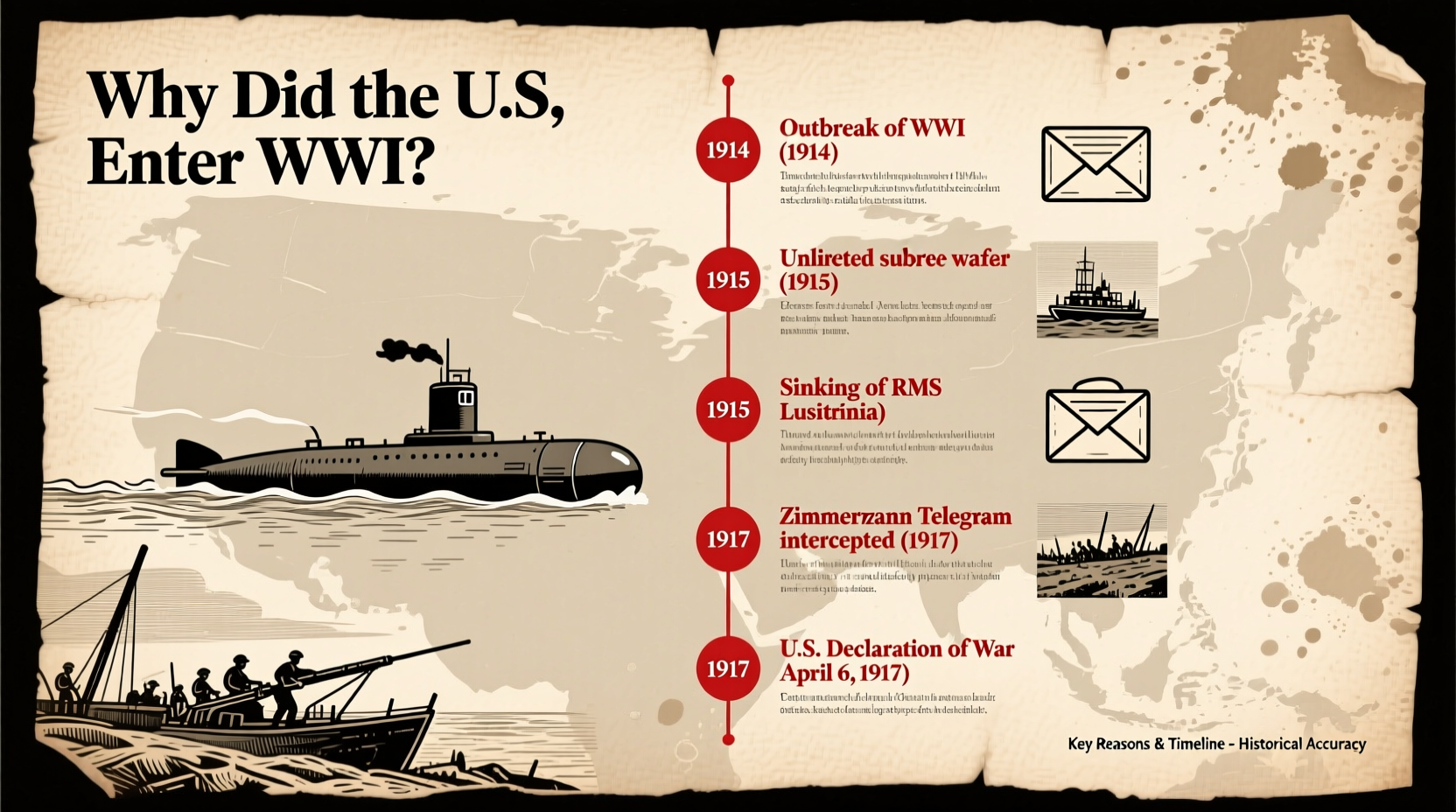 Why Did The U S Enter Wwi Key Reasons Timeline