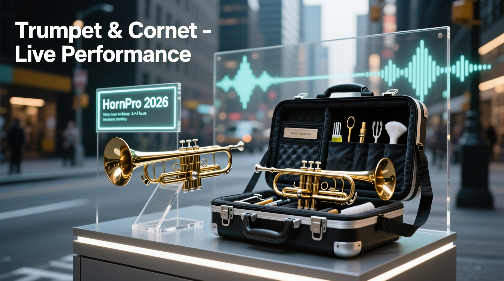 How to set up a beginner-friendly simple trumpet and cornet display for ...