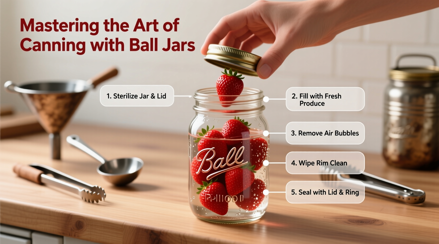 Mastering The Art Of Canning With Ball Jars Step By Step Tips For Safe ...