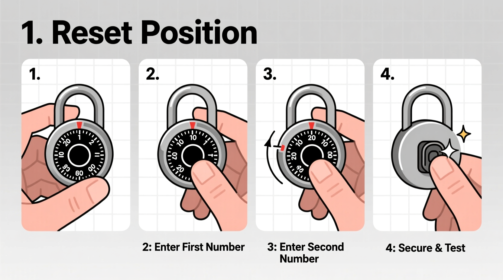 Step By Step Guide How To Change And Secure Your Master Combination Lock Combination