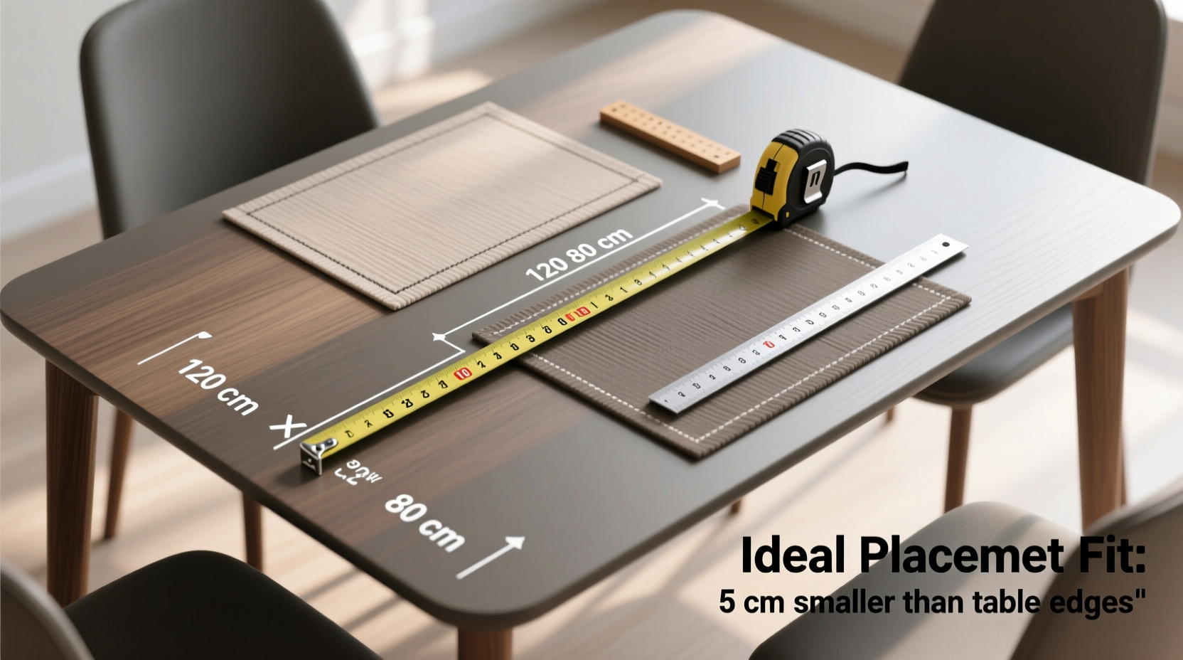 How To Measure Your Dining Table Precisely For The Ideal Placemat Fit