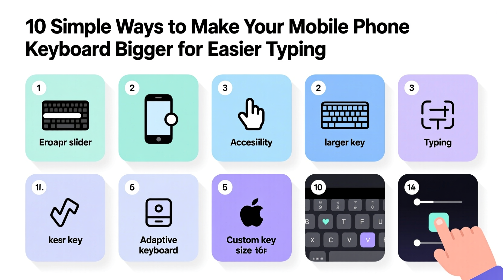 10 Simple Ways To Make Your Mobile Phone Keyboard Bigger For Easier Typing