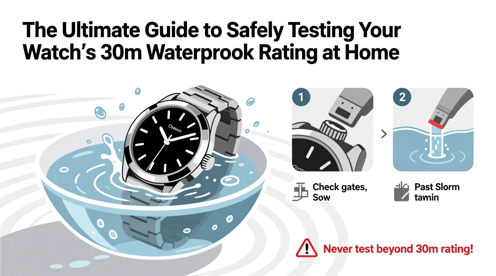 The Ultimate Guide To Safely Testing Your Watchs 30m Waterproof Rating ...